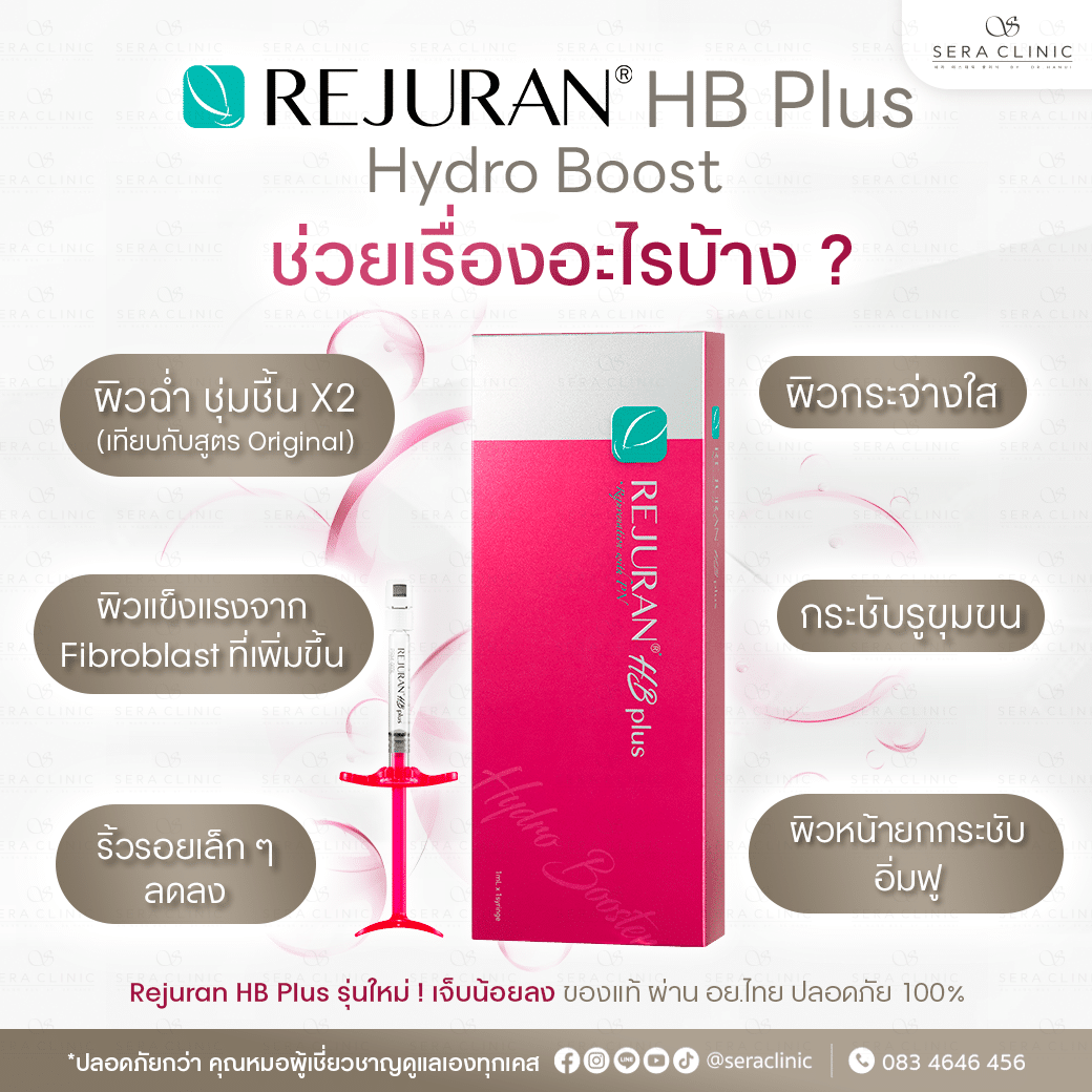 รุ่นใหม่ Rejuran HB Plus ไม่เจ็บแล้ว ผิวฉ่ำกว่าเดิม ฟื้นฟูผิวใส สาวเกาหลี